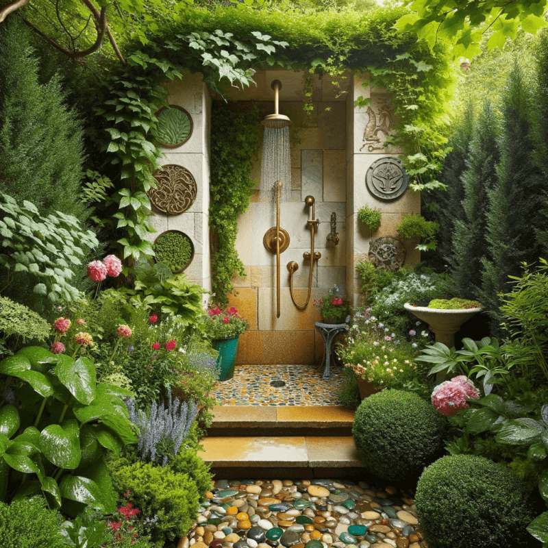 Garden Shower Designs and Outdoor Shower Ideas - Plantinfo