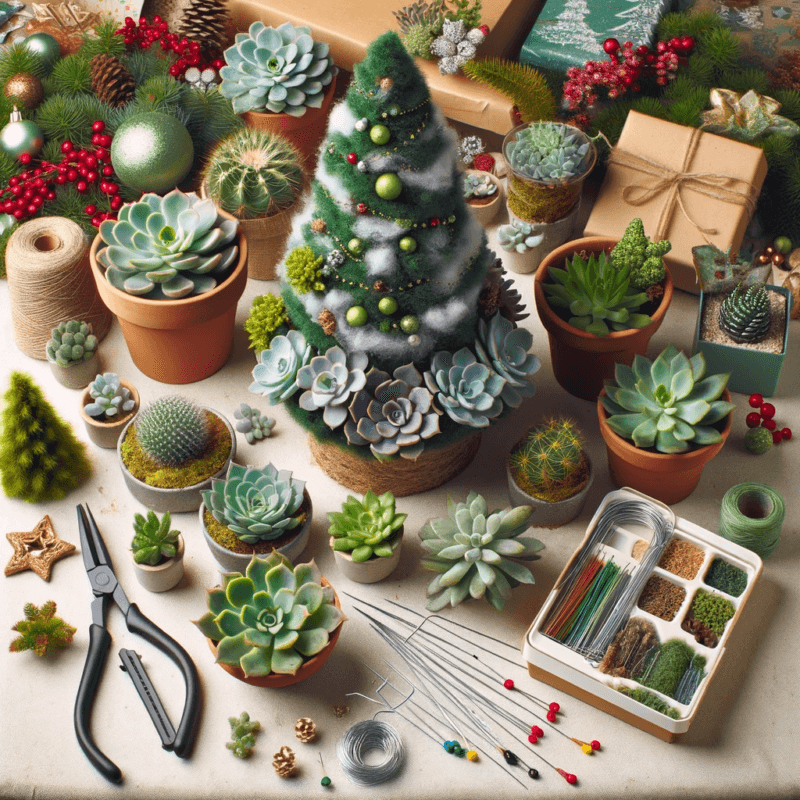 How to Make a Succulent Christmas Tree - Plantinfo